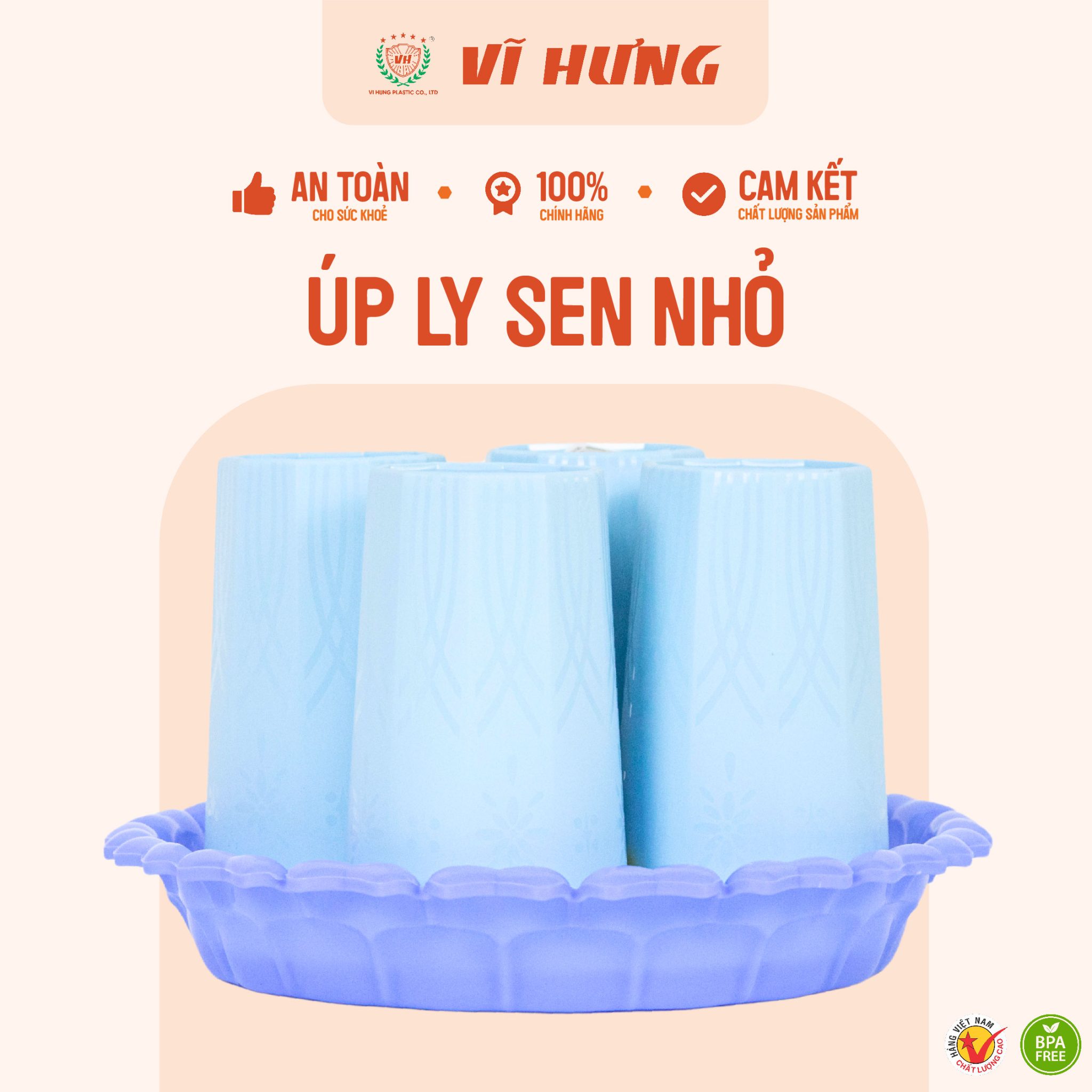 Khay Úp Ly Sen Nhỏ 3503 – Nhựa PP, Lỗ Thoát Nước, 5 Màu